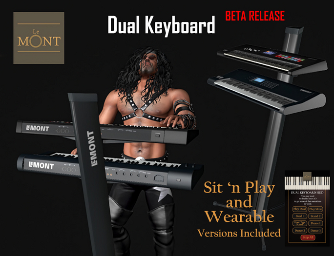 Second Life Marketplace - Le Mont - Dual Keyboard